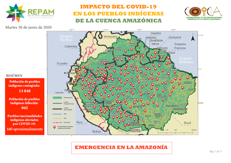 Así va el mapeo de Covid 19 en la Cuenca Amazónica | Biodiversidad en ...