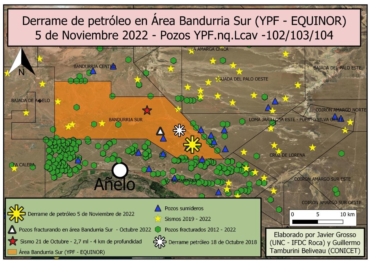 Argentina. Las primeras imágenes del derrame en Vaca Muerta confirman ...