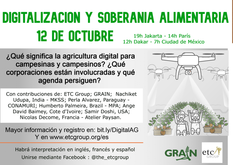 Soberanía alimentaria y digitalización de los sistemas alimentarios ...